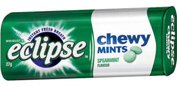 Eclipse Chewy Mints Spearmint 27g Display Of 20 : 3P