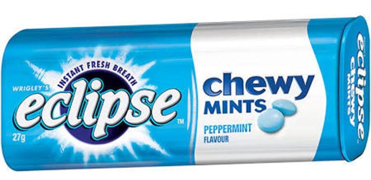 Eclipse Chewy Mints Peppermint 27g Display Of 20 : 3P
