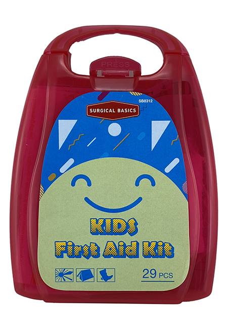 Surgical Basics Kids First Aid Kit 29pces - 3 Alcohol Wipes 20 Kids ...